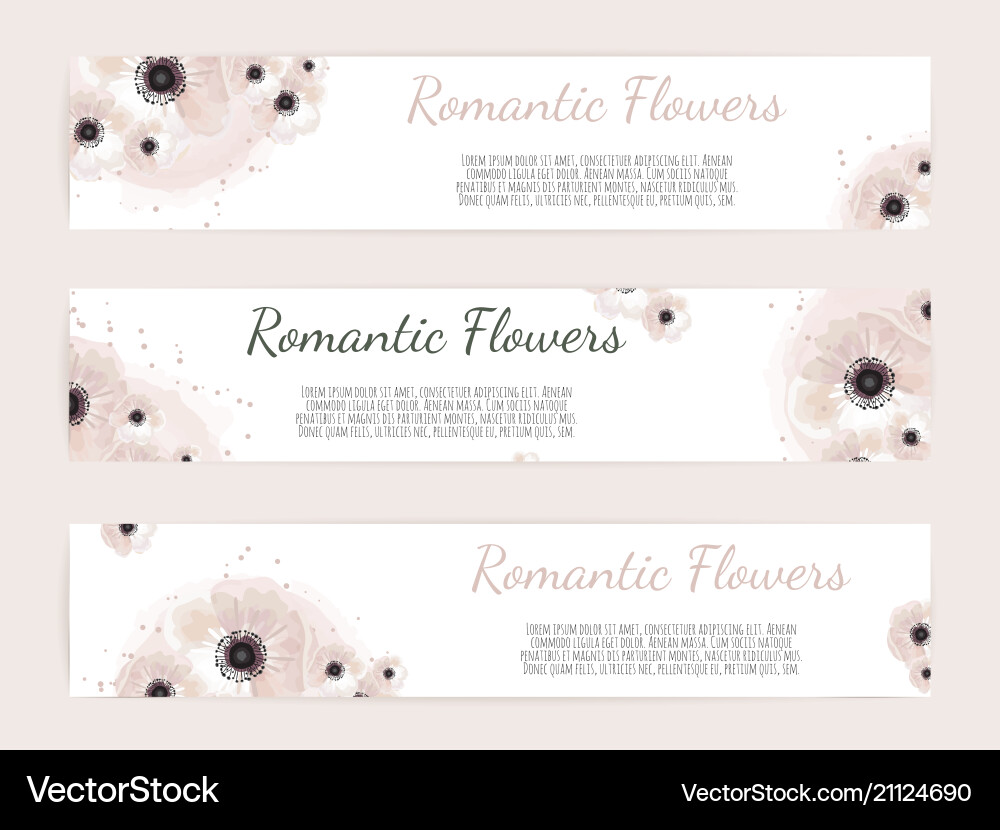 Set of floral labels Royalty Free Vector Image
