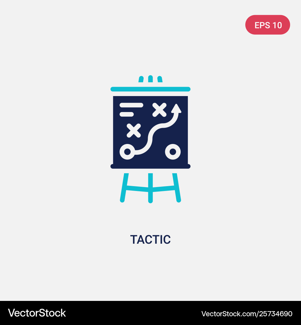 Two color tactic icon from business concept Vector Image