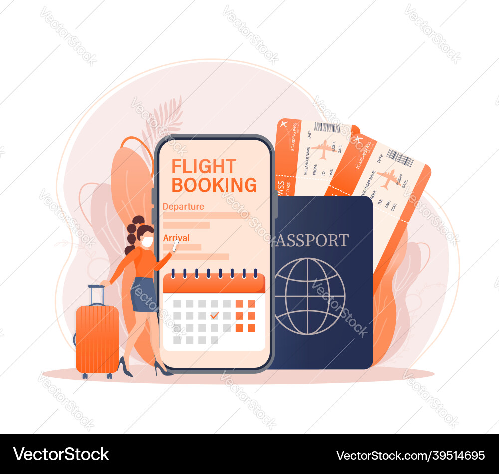 Flyer design for promotion flight tickets Vector Image