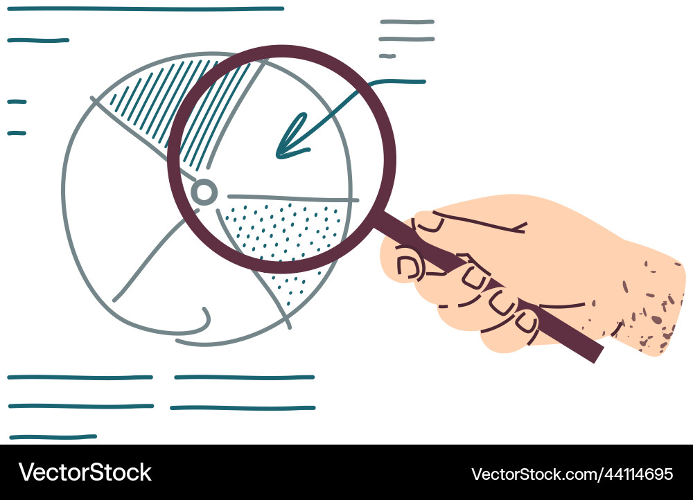 Hand drawn financial accounting and work Vector Image