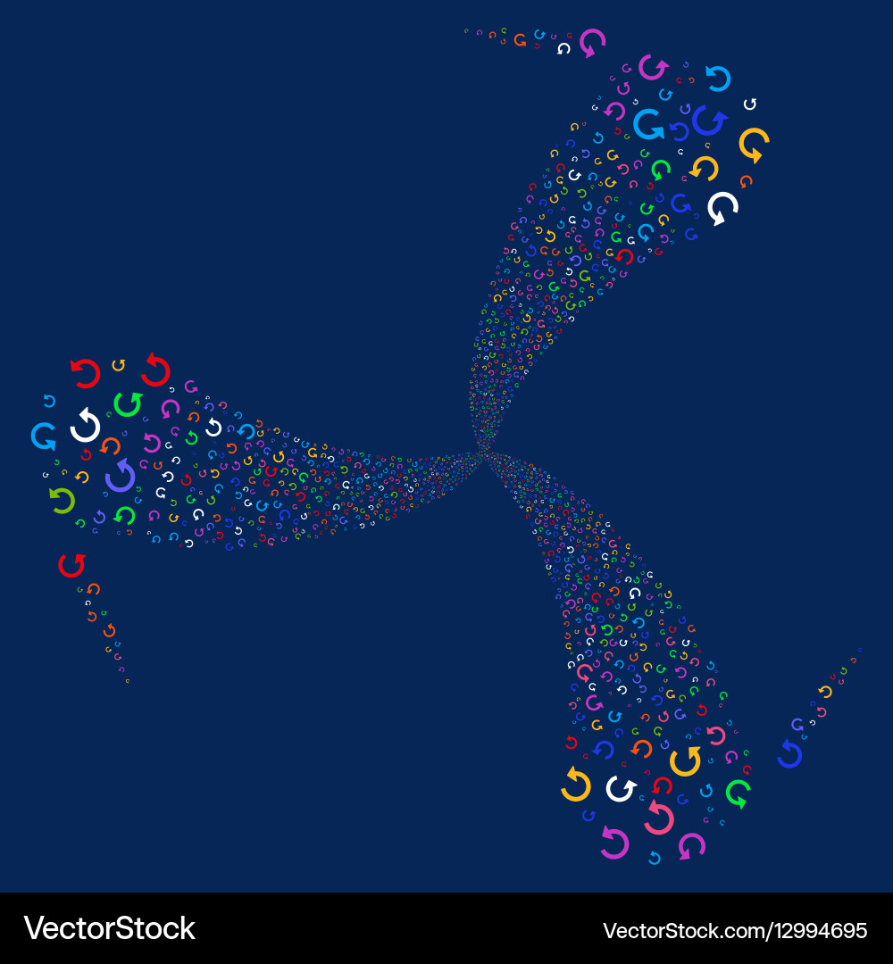 Rotate Fireworks Swirl Rotation Royalty Free Vector Image