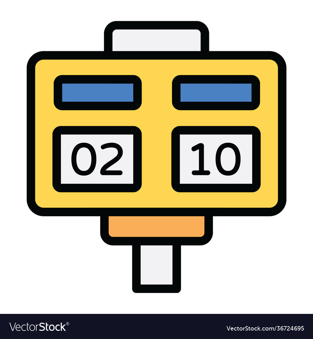 Scoreboard Royalty Free Vector Image - VectorStock