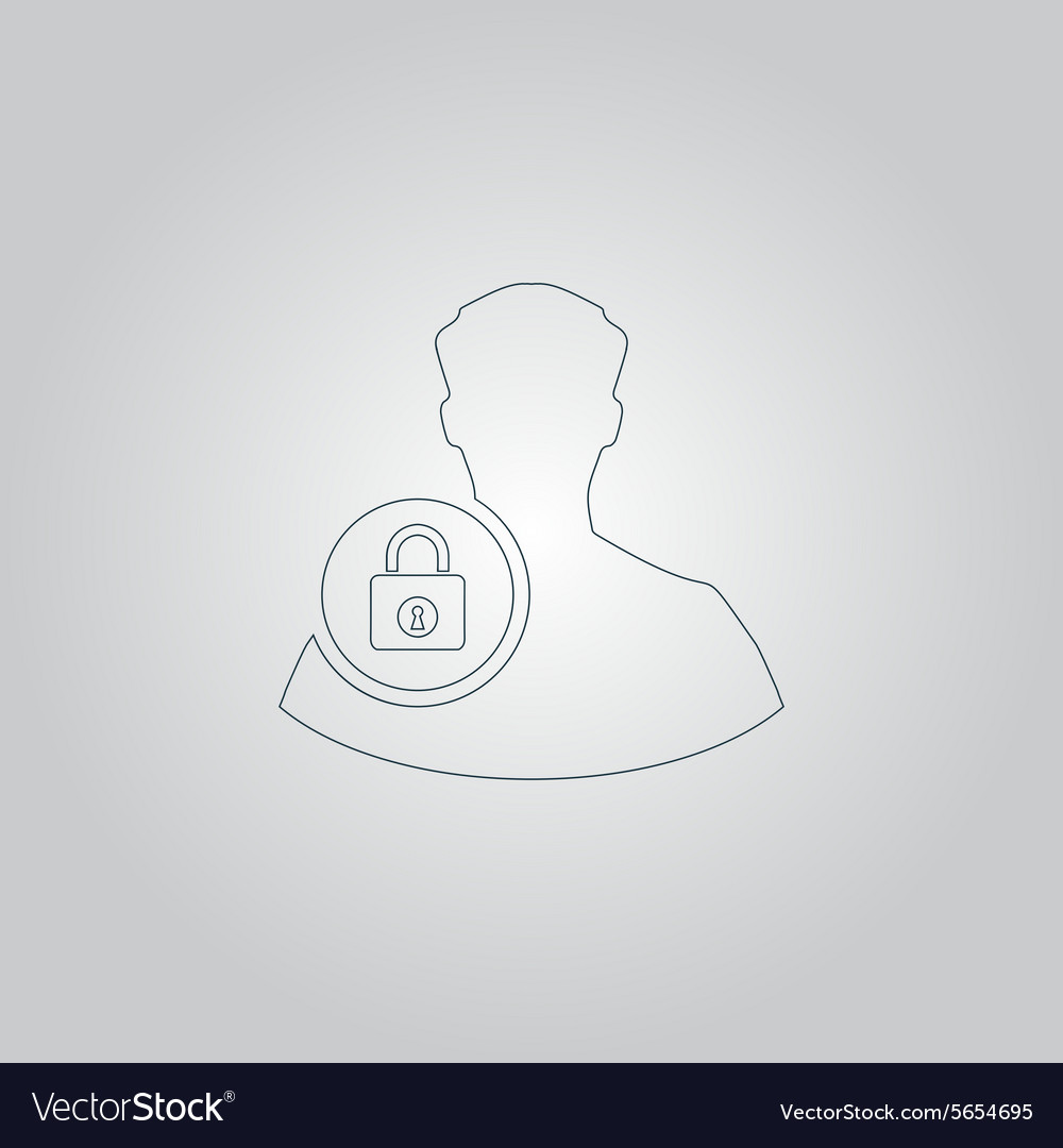 User login or authenticate icon Royalty Free Vector Image