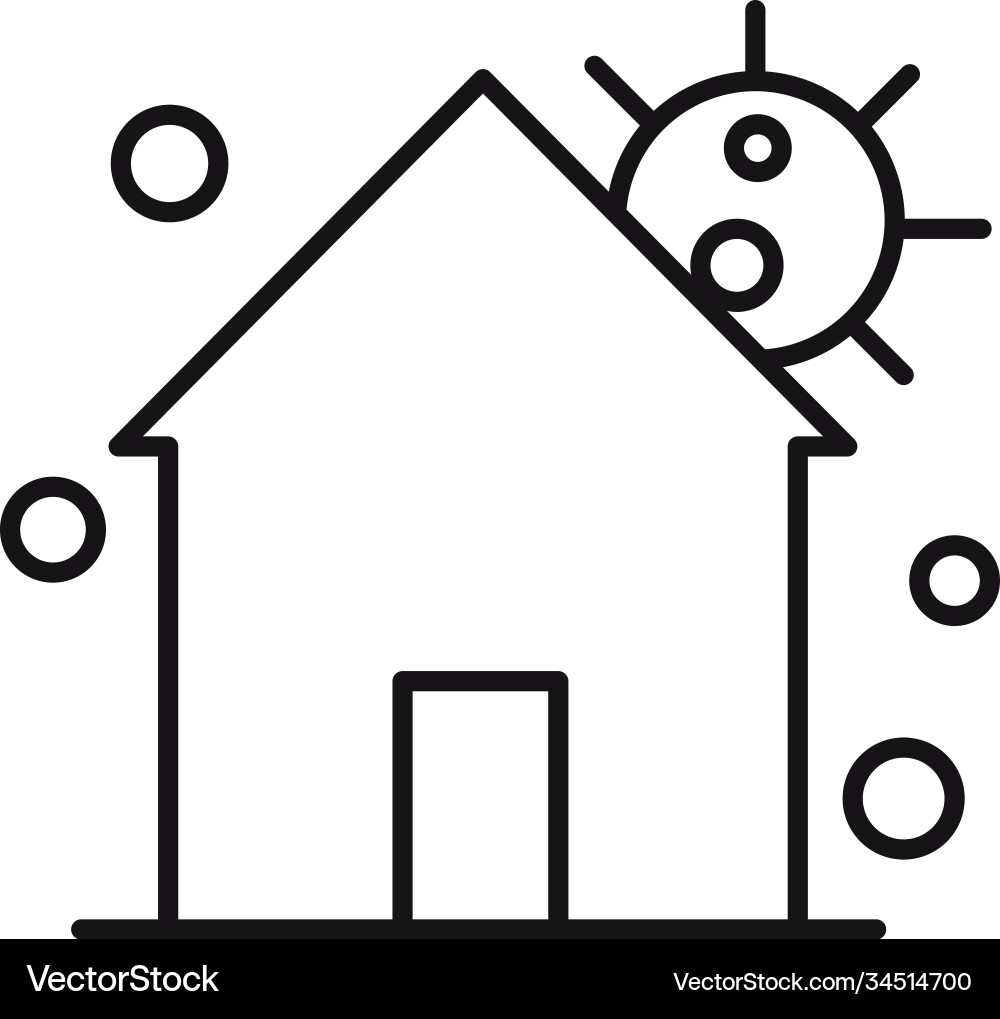 Virus protection stay at home keep safe during Vector Image