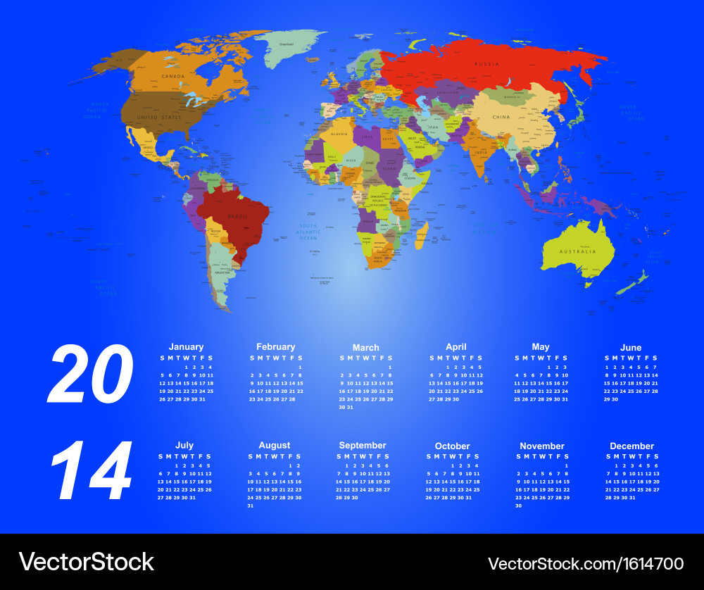World map Royalty Free Vector Image - VectorStock