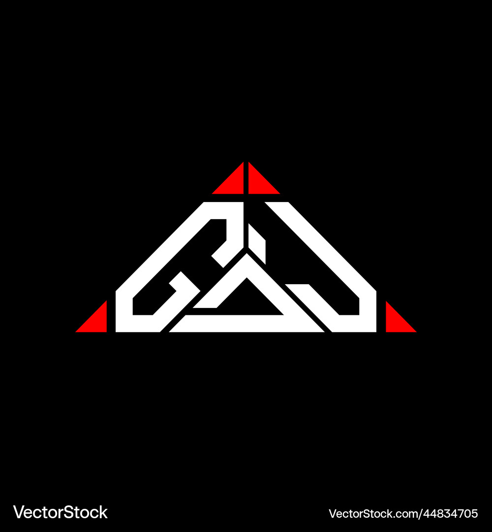 Gdj letter logo creative design with graphic Vector Image