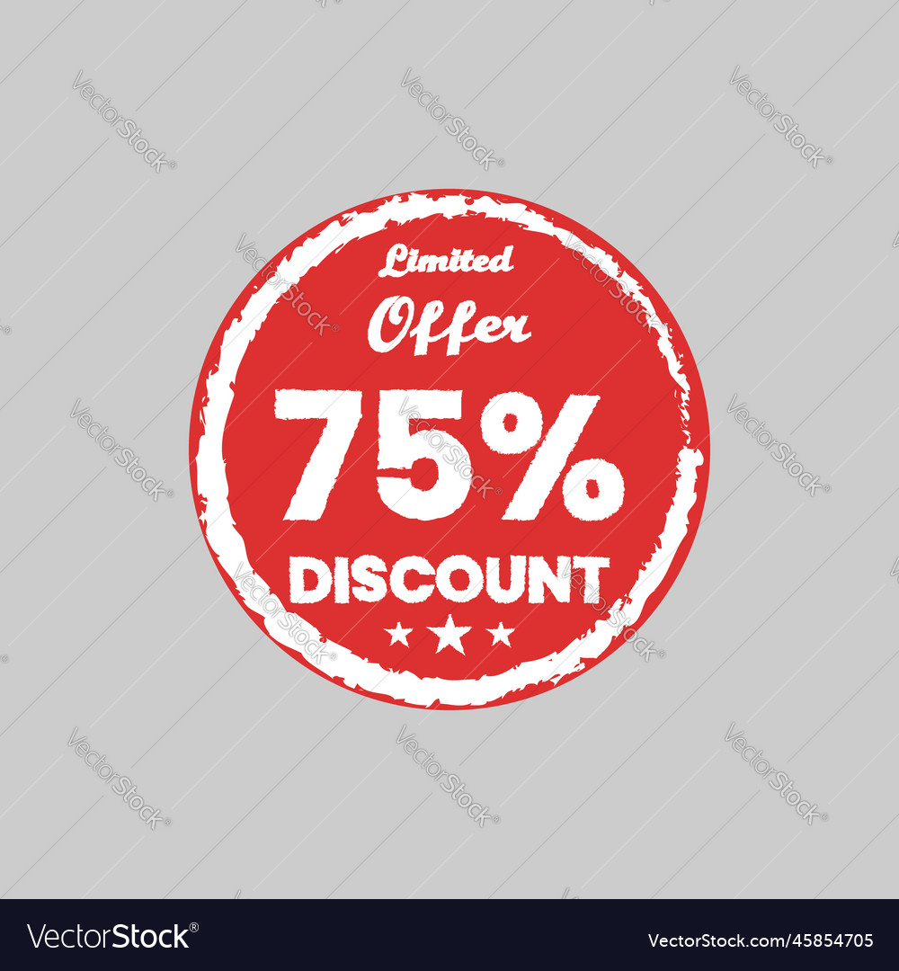 Limited offer and sale badge sales discount Vector Image