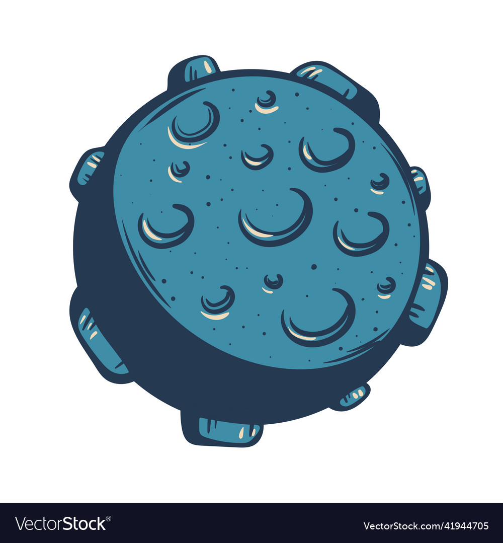 Moon space outer Royalty Free Vector Image - VectorStock