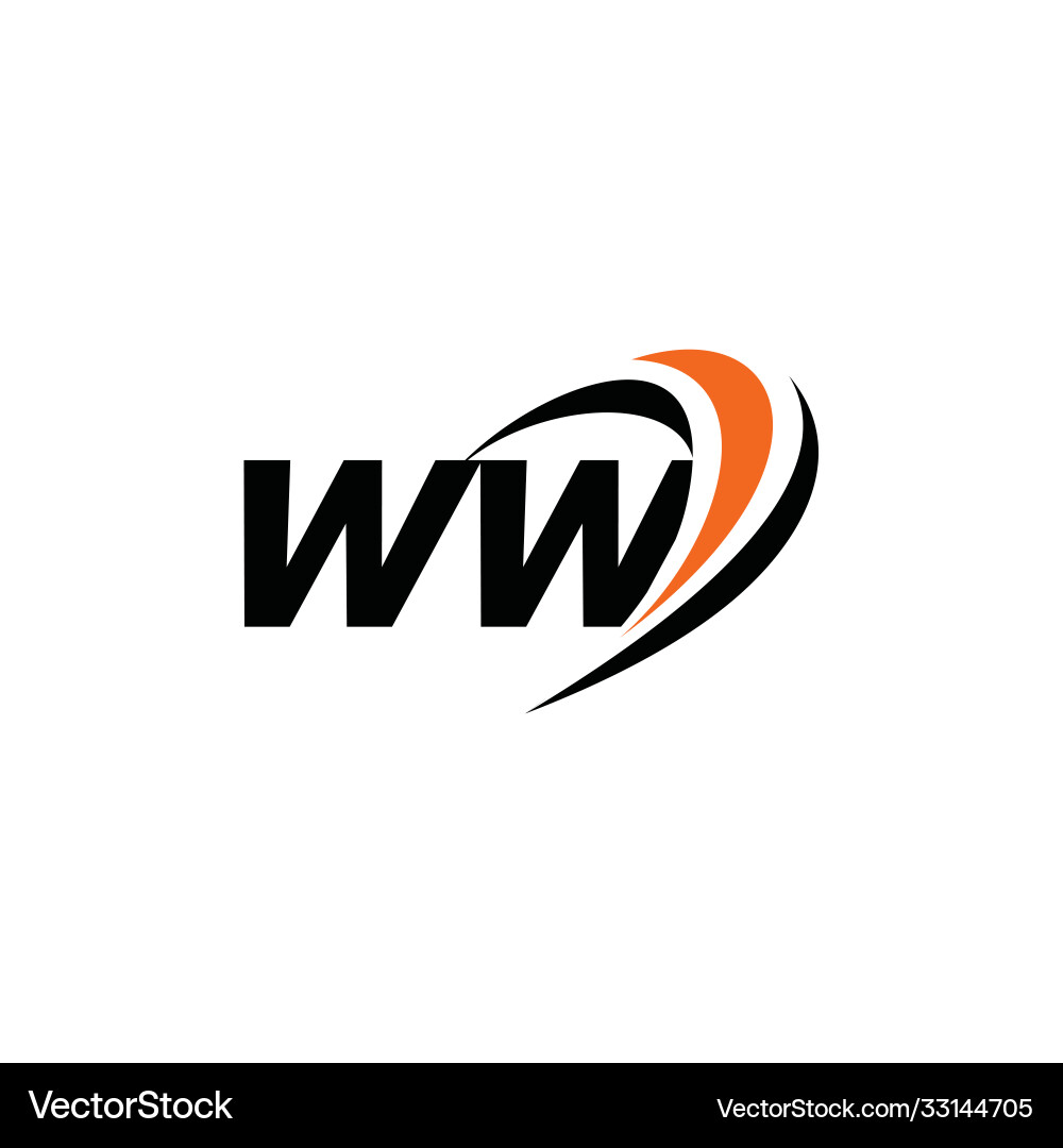 Ww monogram logo Royalty Free Vector Image - VectorStock