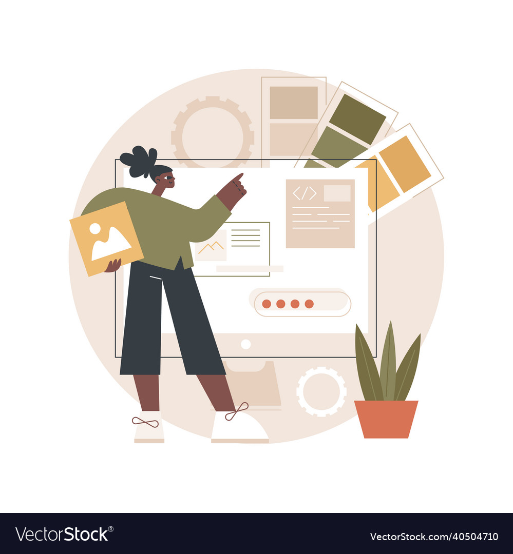 Low code development abstract concept Royalty Free Vector