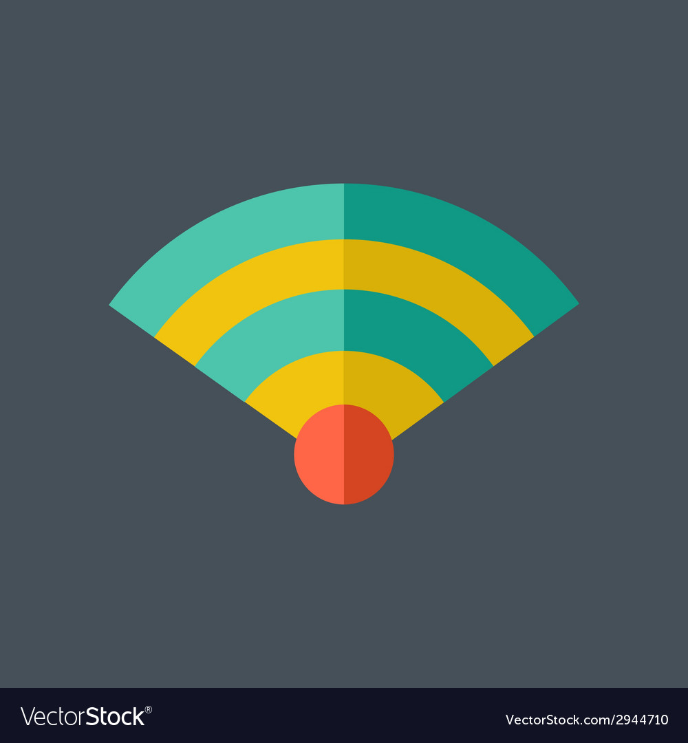 Network flat icon Royalty Free Vector Image - VectorStock