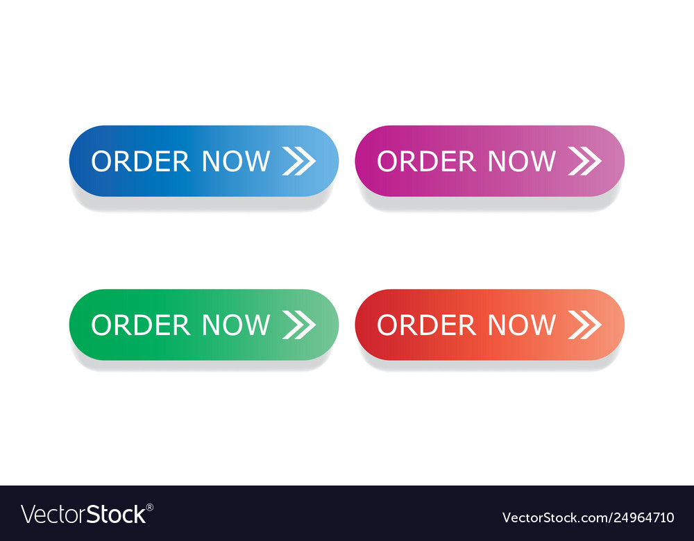 Order now web button set Royalty Free Vector Image
