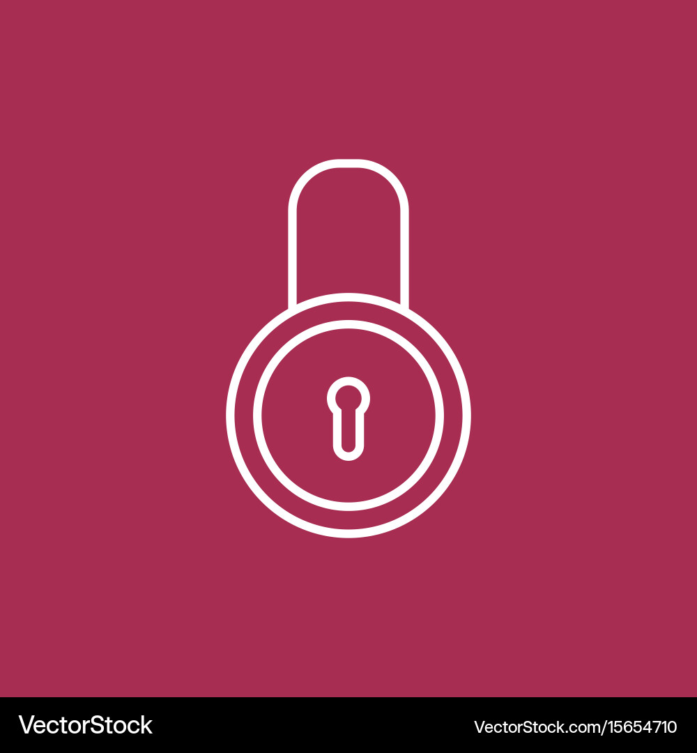 Padlock icon Royalty Free Vector Image - VectorStock