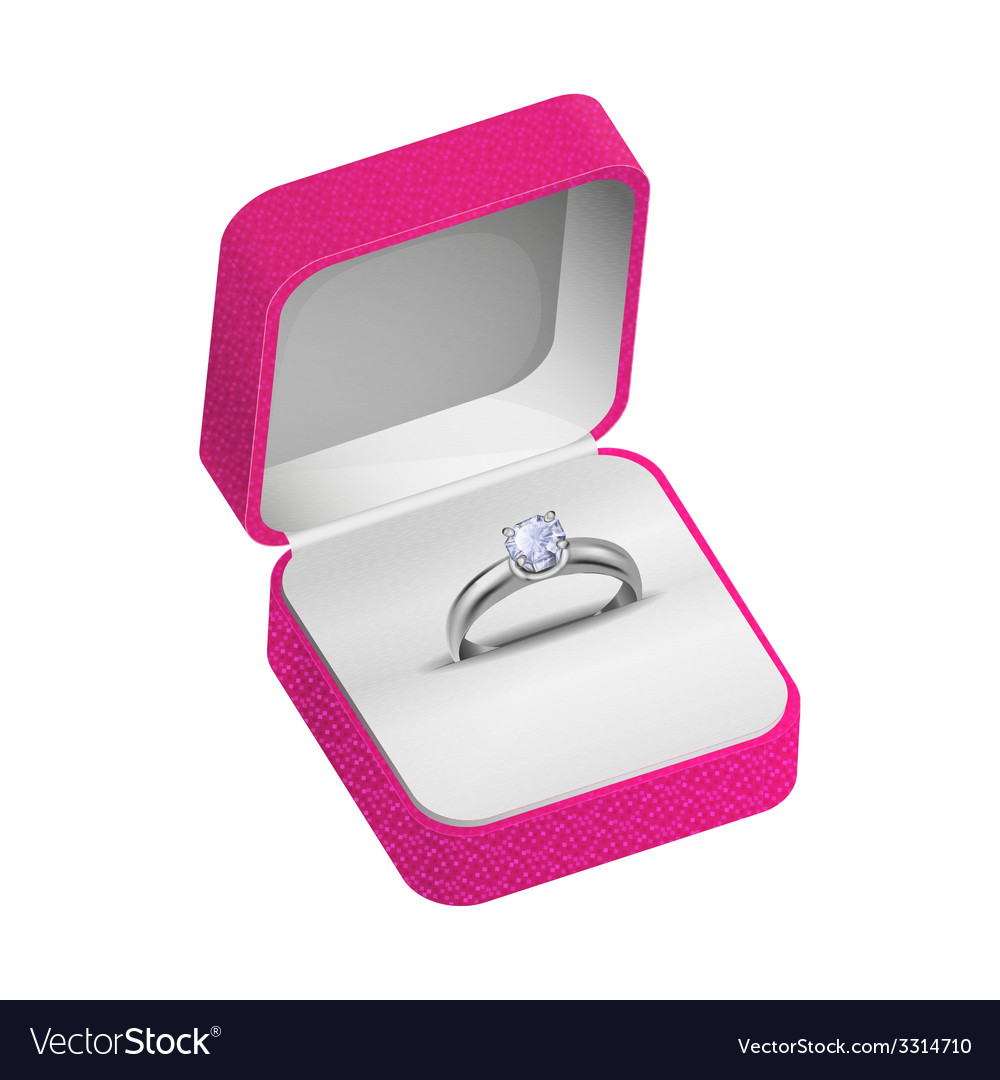 Silver ring Royalty Free Vector Image - VectorStock
