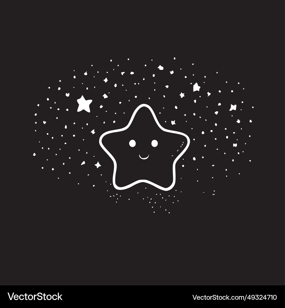 Stars - minimalist and simple silhouette Vector Image