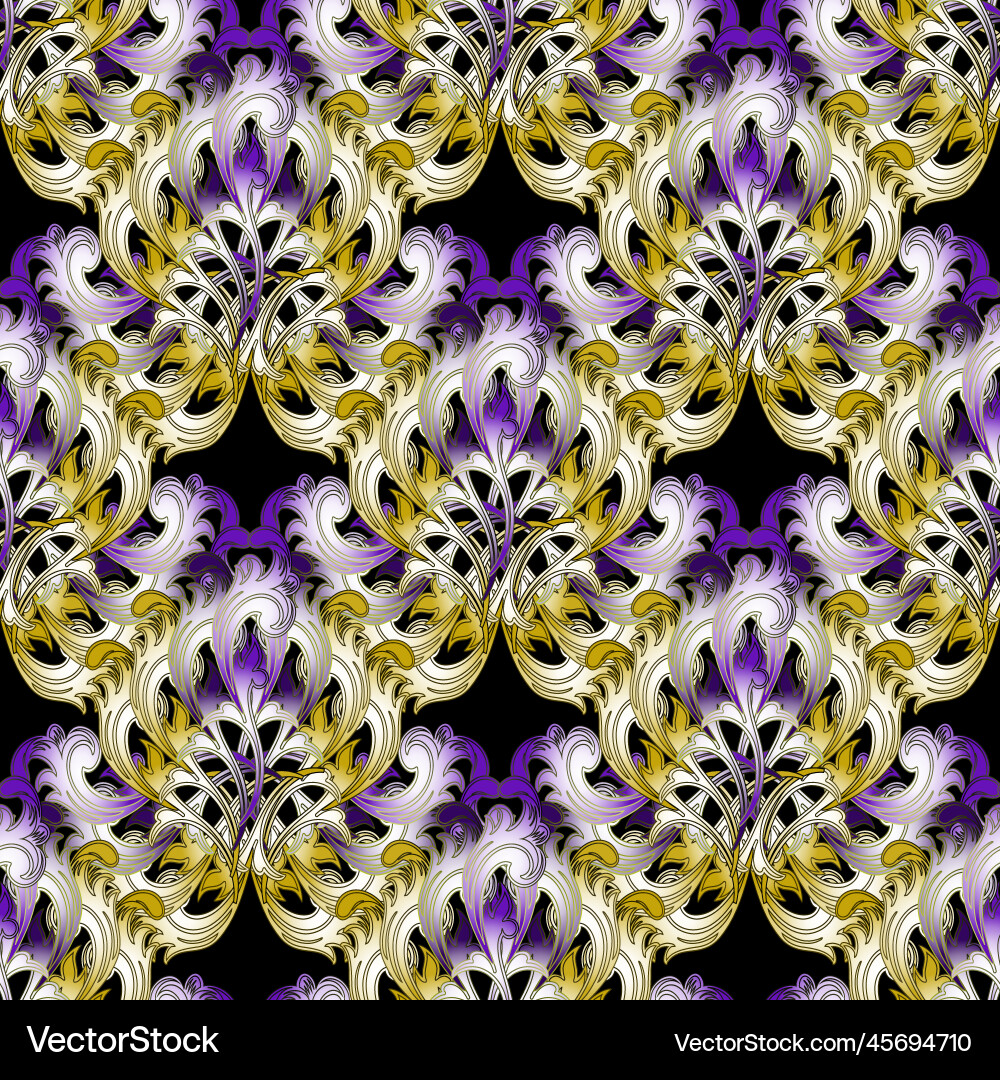Vintage floral seamless pattern ornamental Vector Image