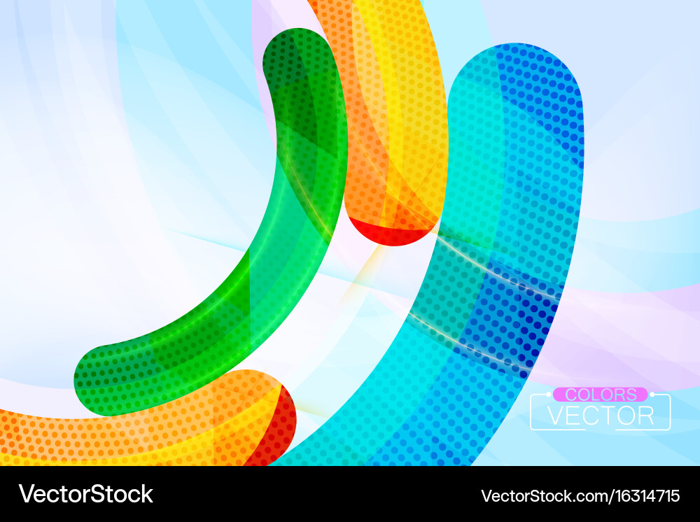 Abstract color curve scene Royalty Free Vector Image