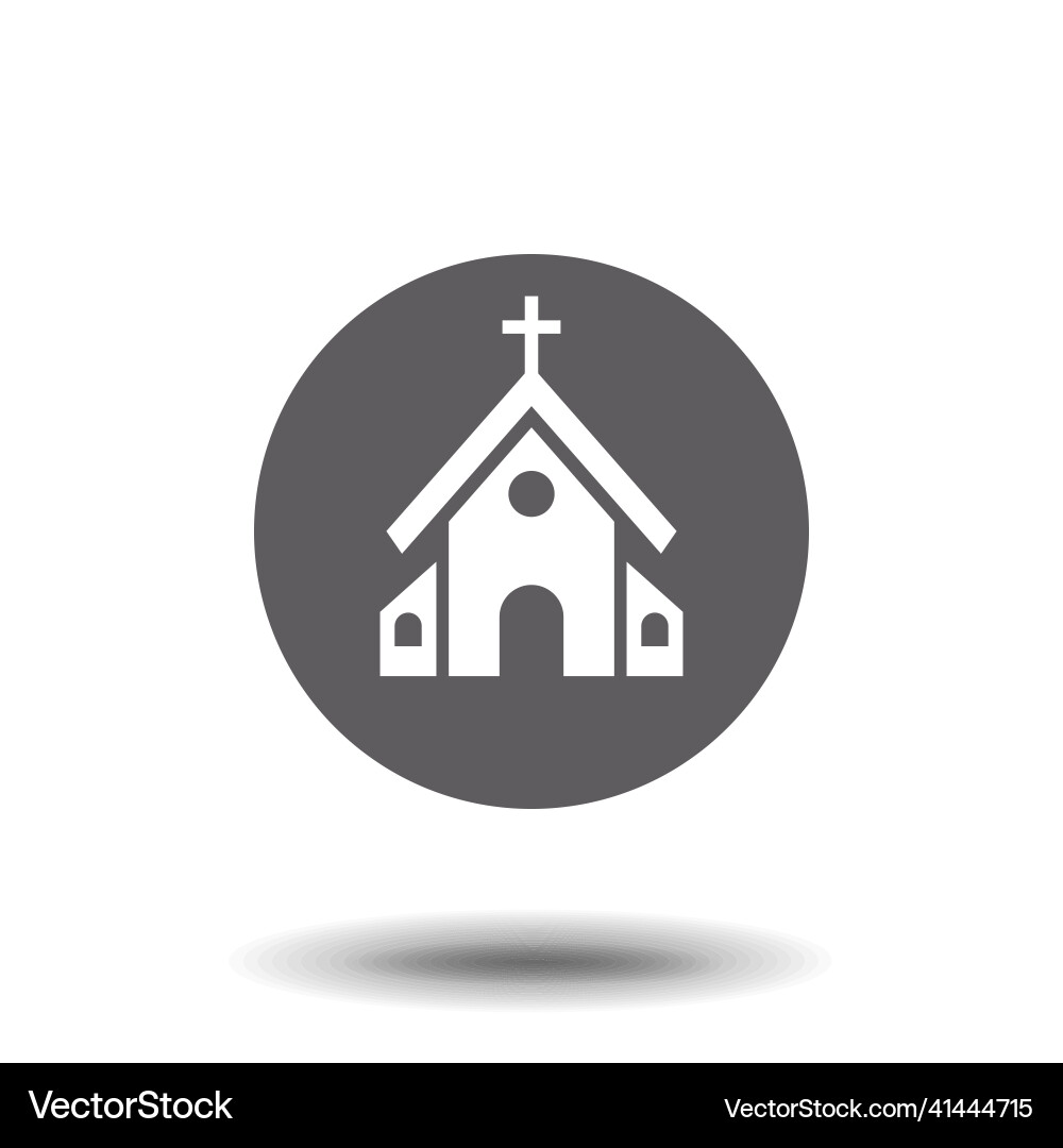 Church icon house icon Royalty Free Vector Image