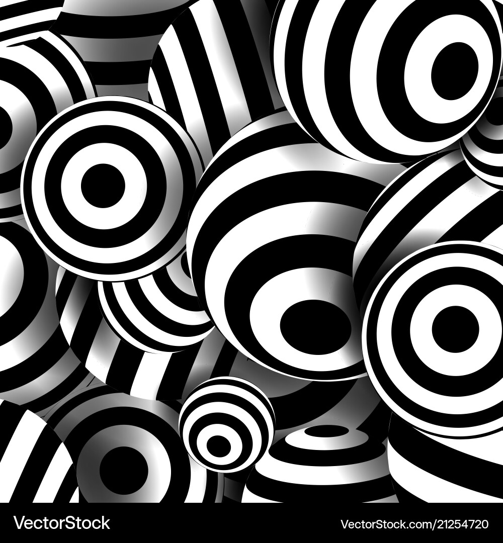 Balls black lines geometrical circles Royalty Free Vector