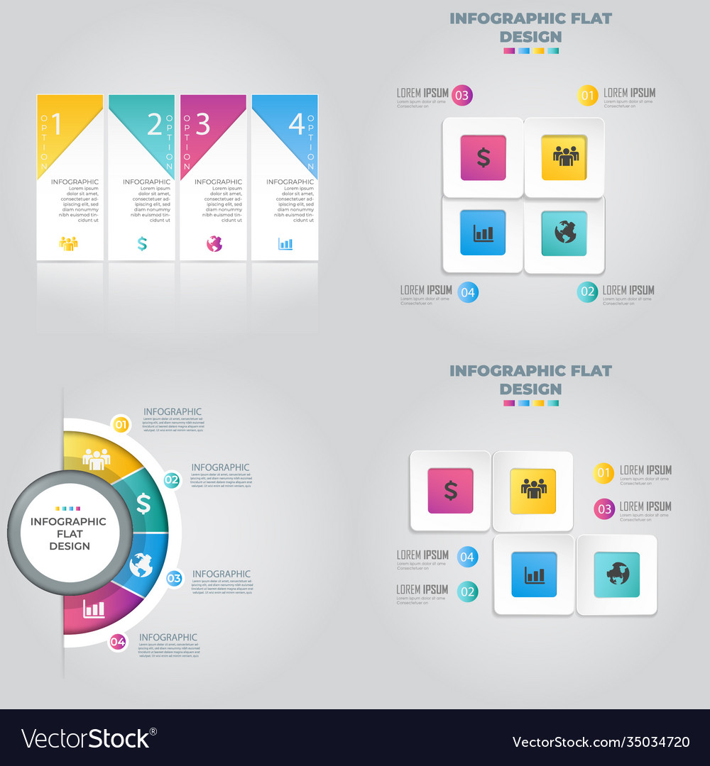 Business data visualization process chart Vector Image