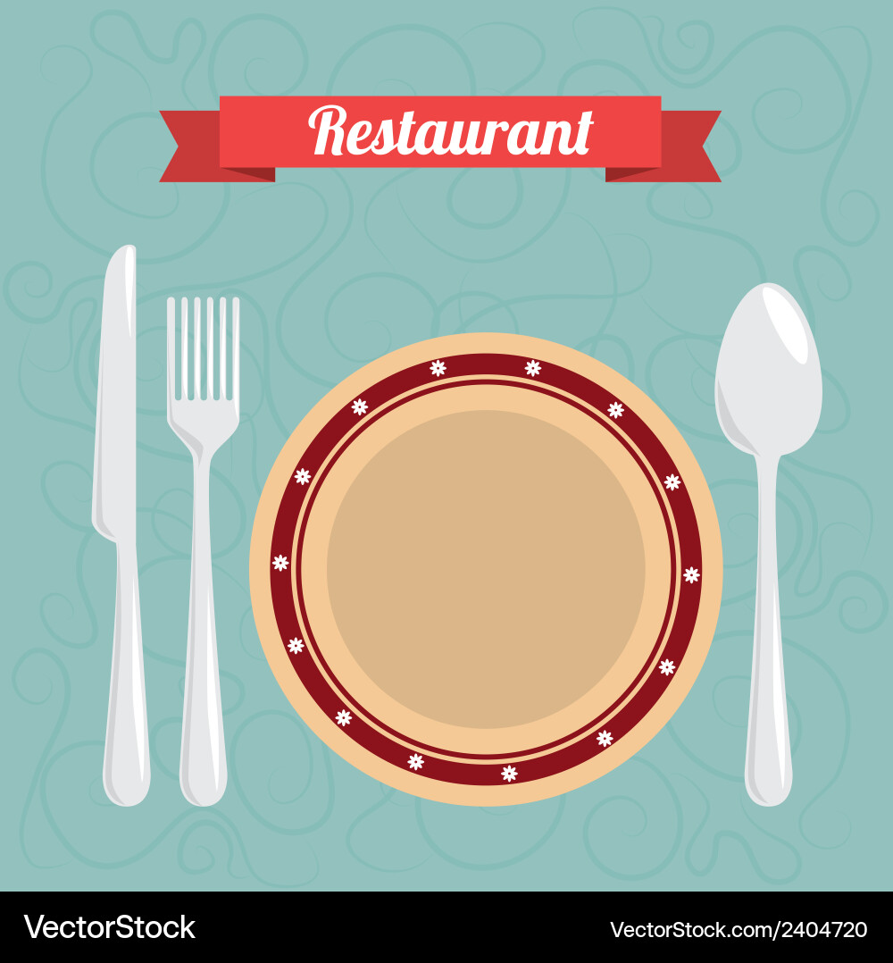 Food design over blue background Royalty Free Vector Image
