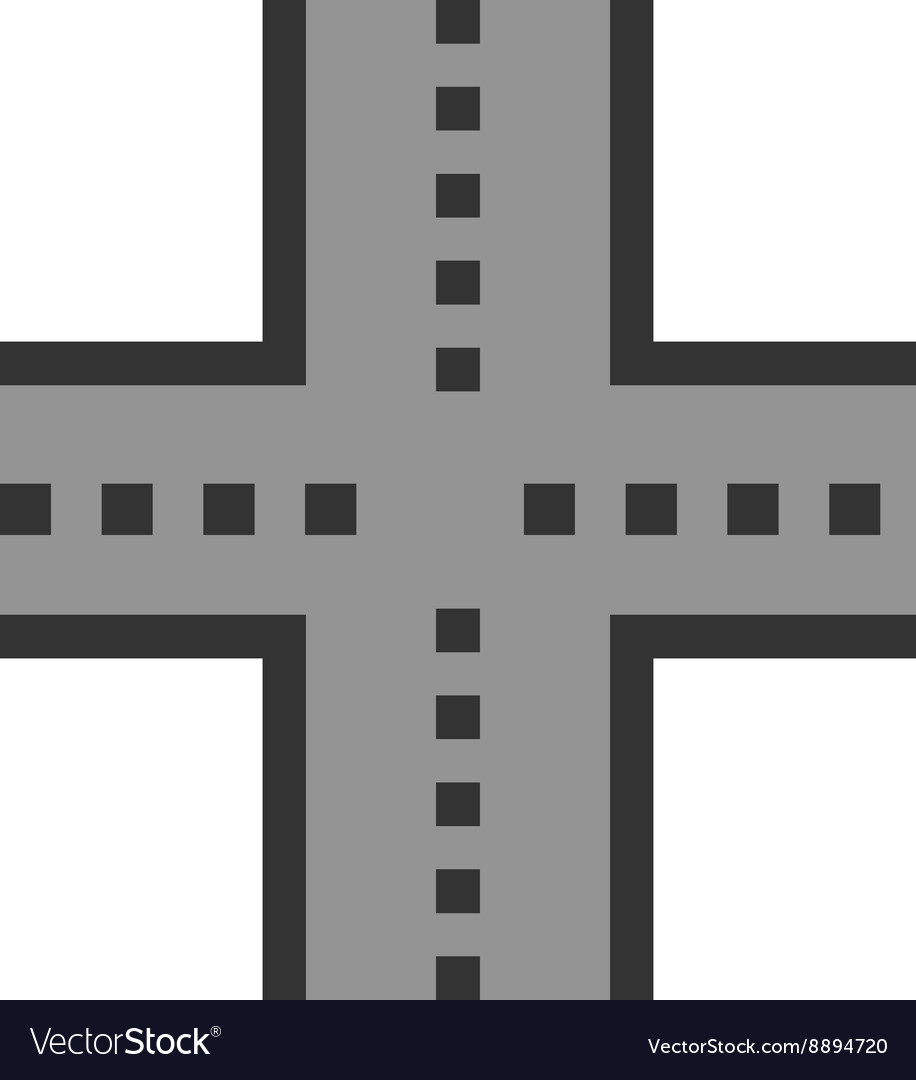 Linked road Royalty Free Vector Image - VectorStock