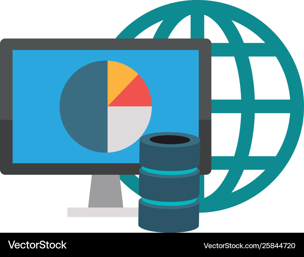 Office and business technology symbols Royalty Free Vector