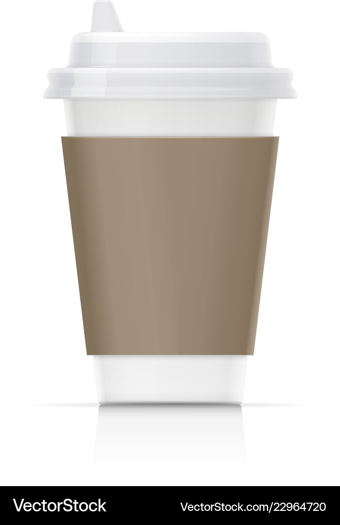 Paper cup for fast-food drink Royalty Free Vector Image