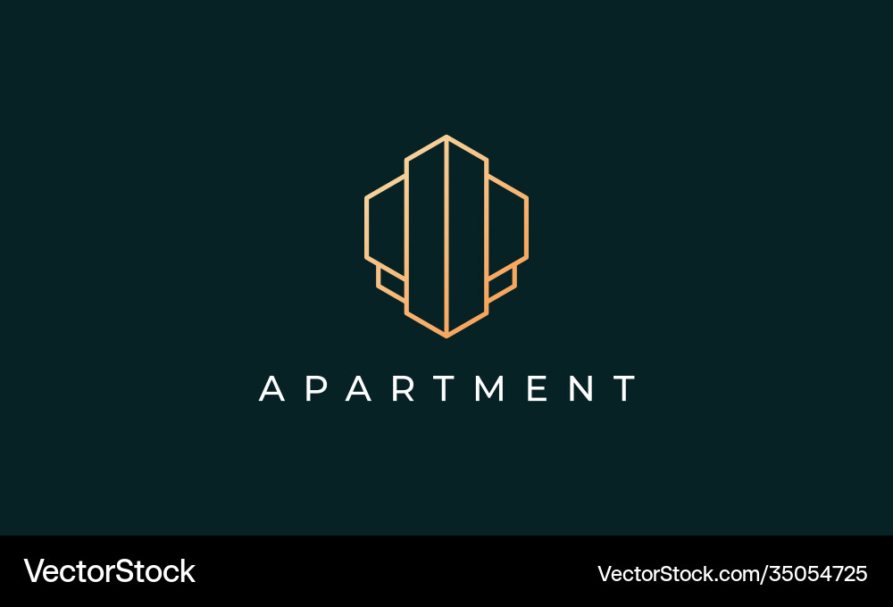 Abstract logo design for luxury and high-class Vector Image