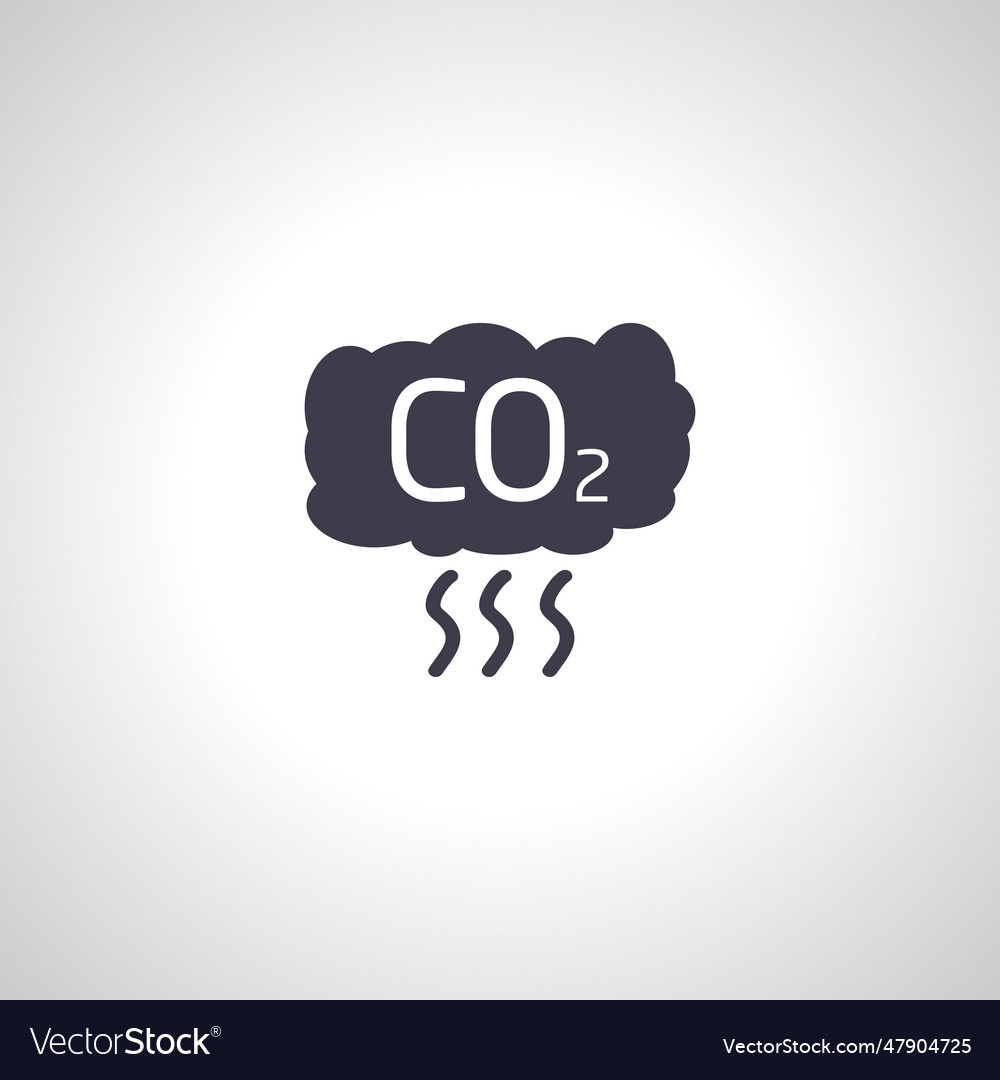 Carbon emissions reduction icon co2 icon Vector Image