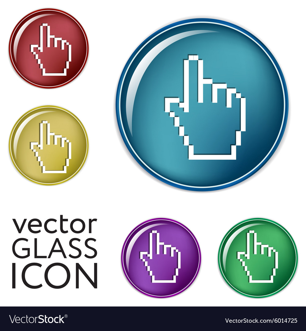 Mouse hand cursor Royalty Free Vector Image - VectorStock