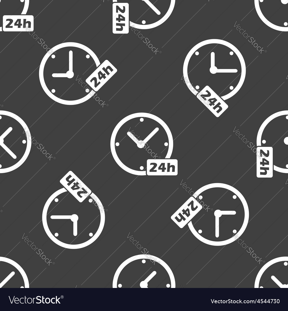 24 hours pattern Royalty Free Vector Image - VectorStock