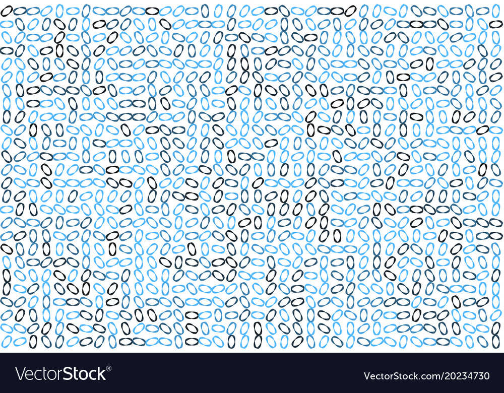 Abstract colored oval mixed shape pattern Vector Image