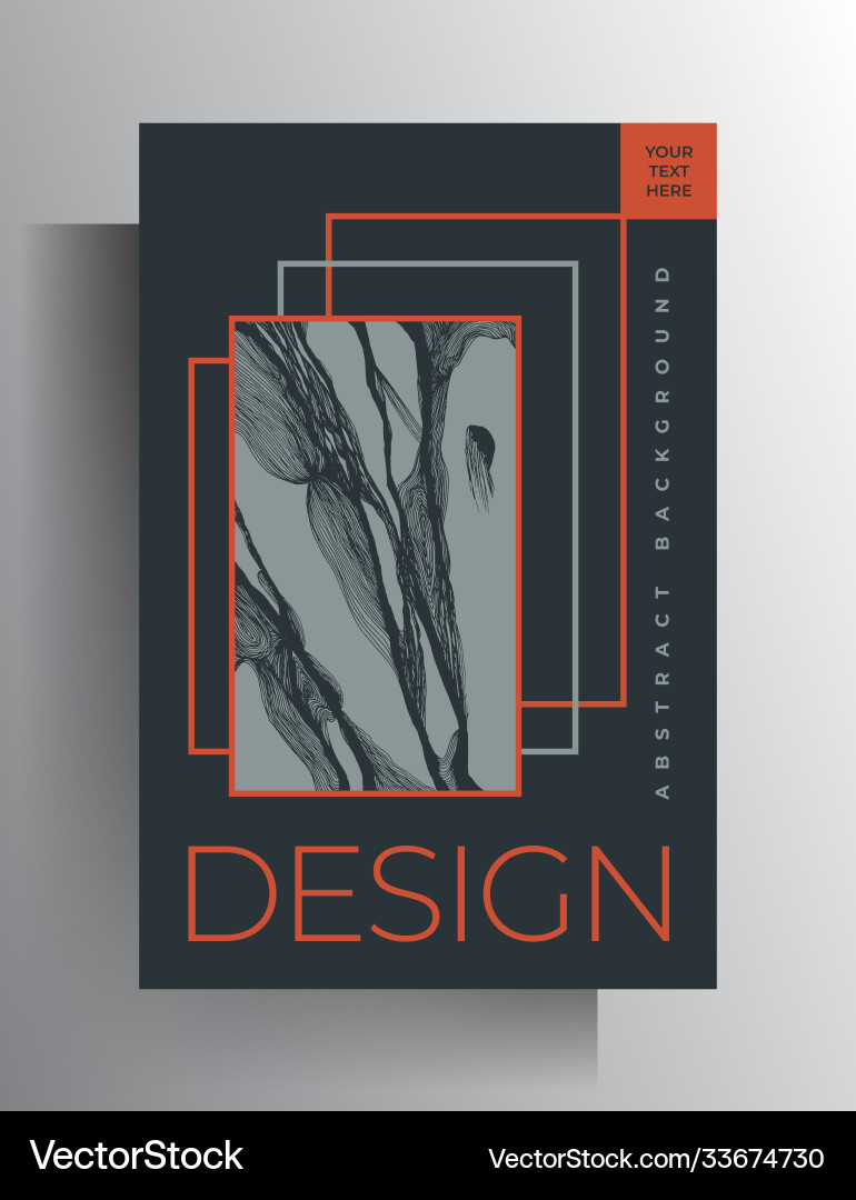 Cover design template for book brochure booklet Vector Image