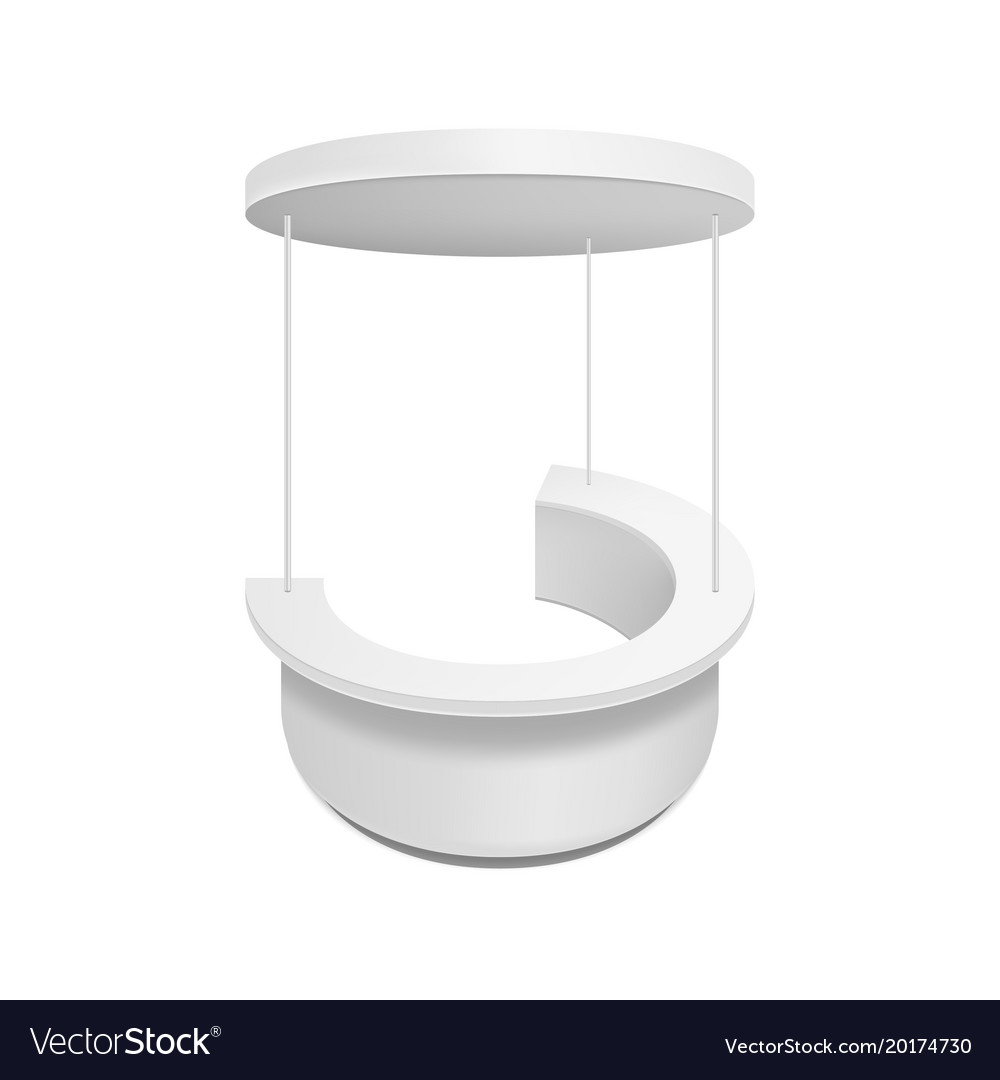 Empty retail stand Royalty Free Vector Image - VectorStock