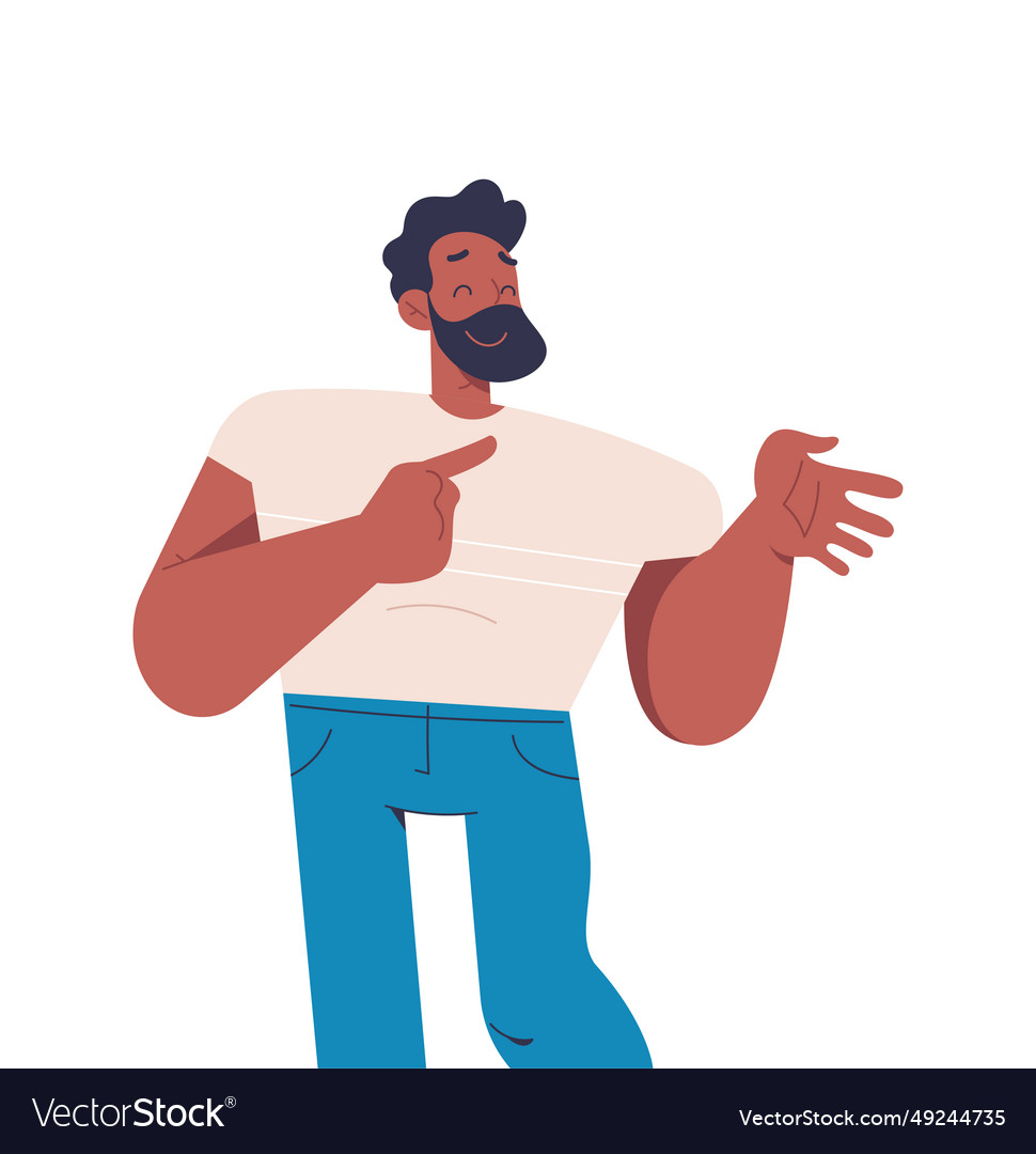 Happy smilling person Royalty Free Vector Image