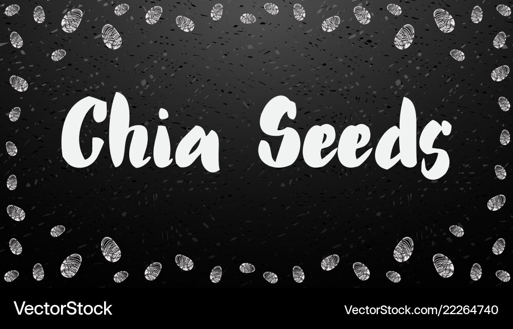 Chia seeds background Royalty Free Vector Image