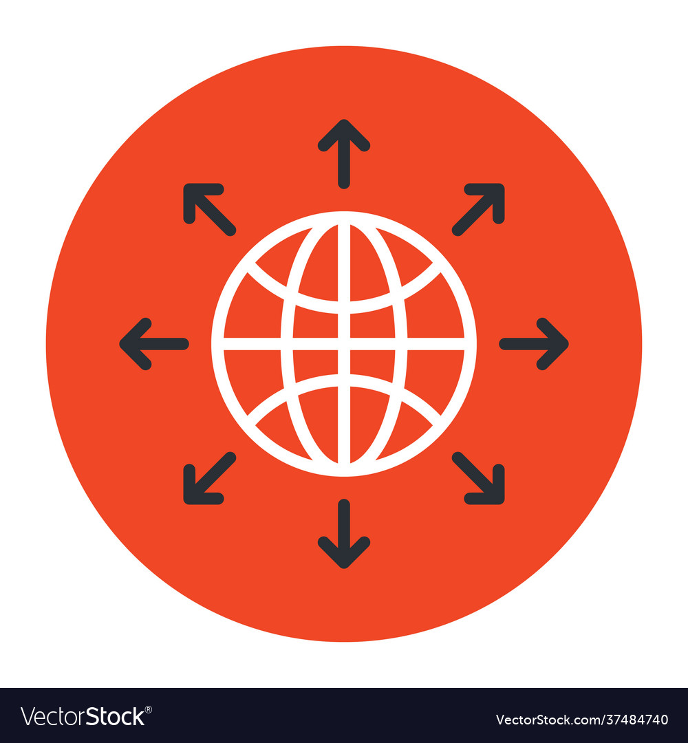 Global network Royalty Free Vector Image - VectorStock