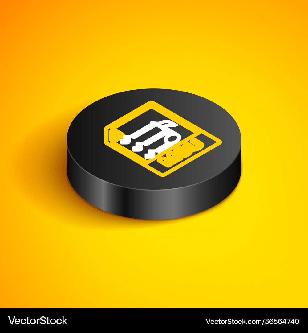 Isometric line m3u file document download m3u Vector Image