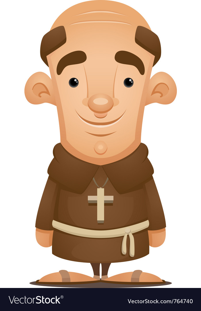 Monk Royalty Free Vector Image - VectorStock