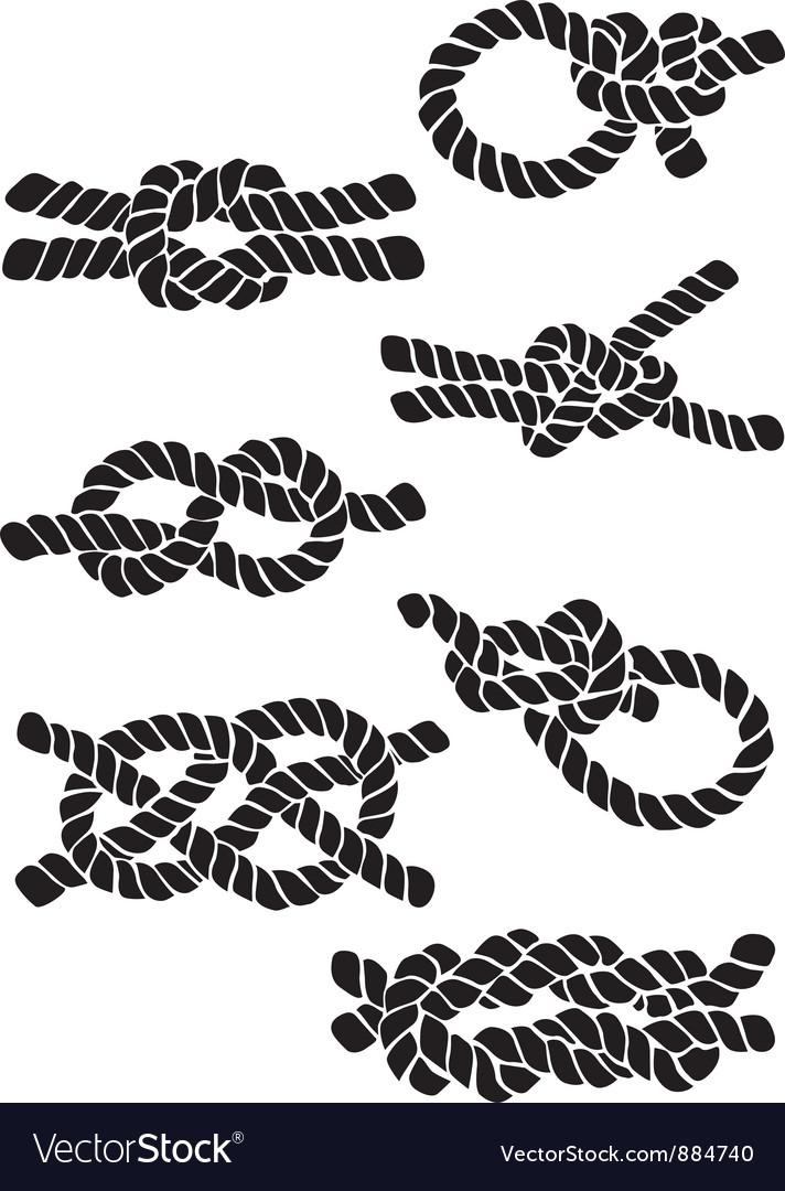 Set of knots Royalty Free Vector Image - VectorStock