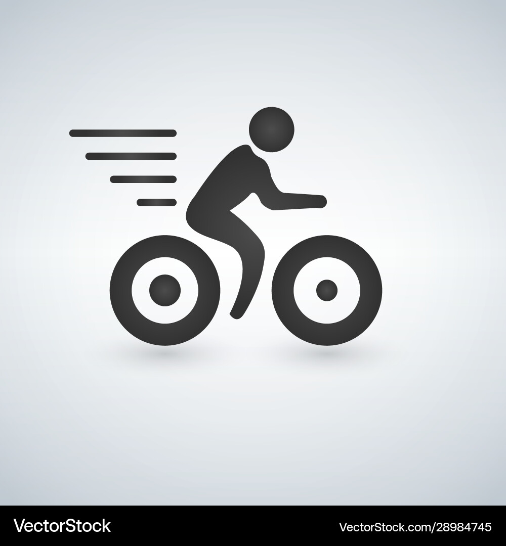 Bicycle sign icon isolated on white background Vector Image