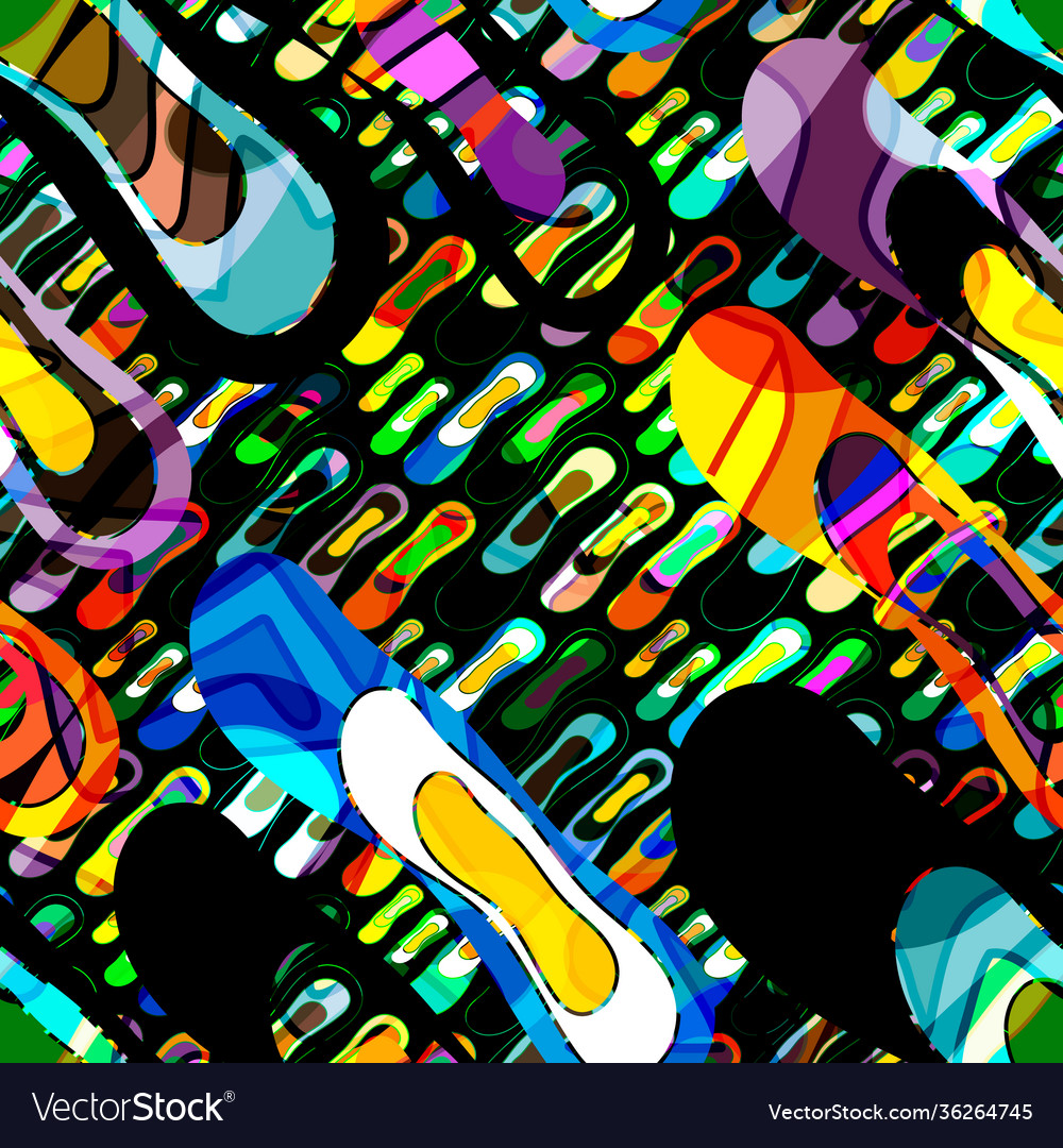 Bright abstract geometric seamless pattern Vector Image