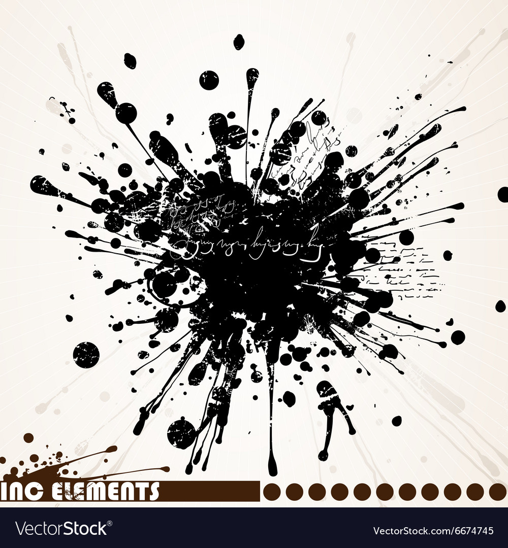 Grunge splatter background Royalty Free Vector Image