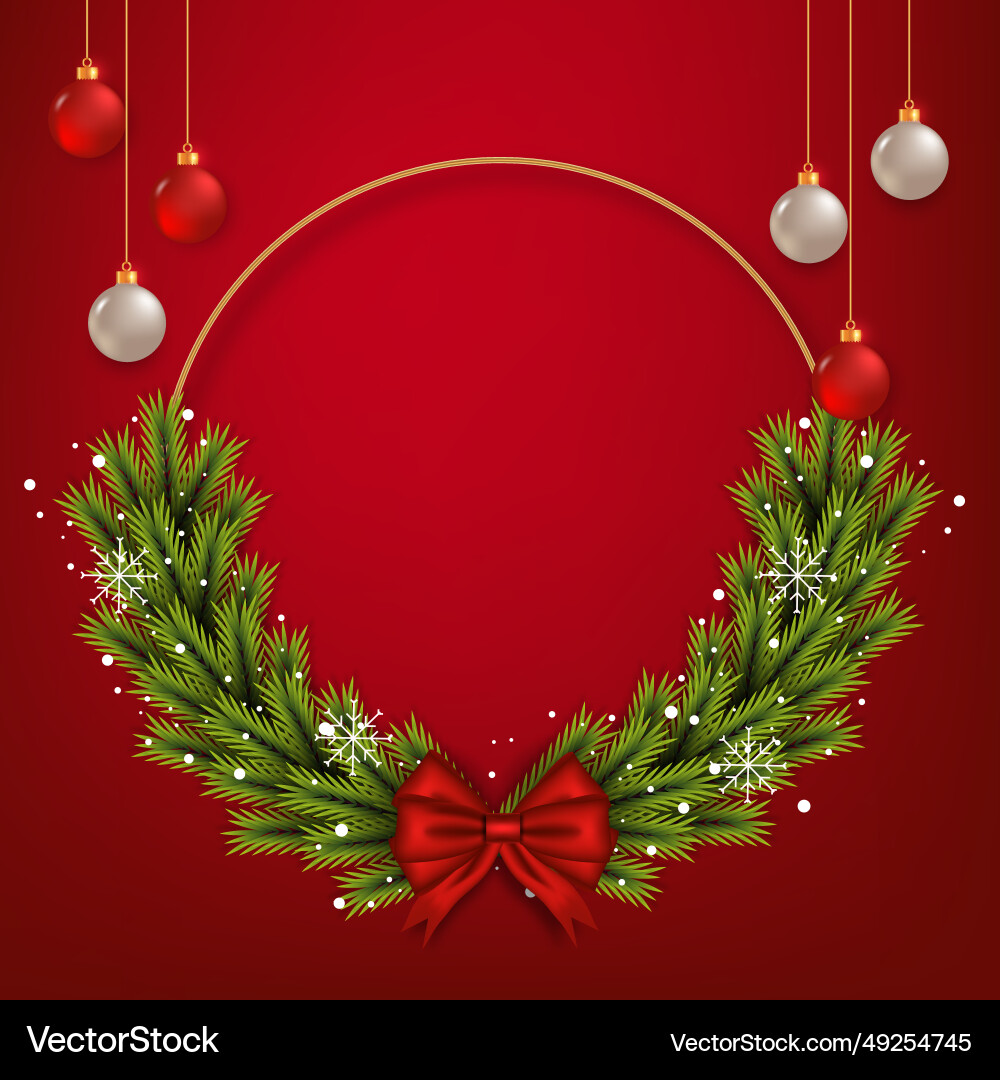 Merry christmas photo frame Royalty Free Vector Image