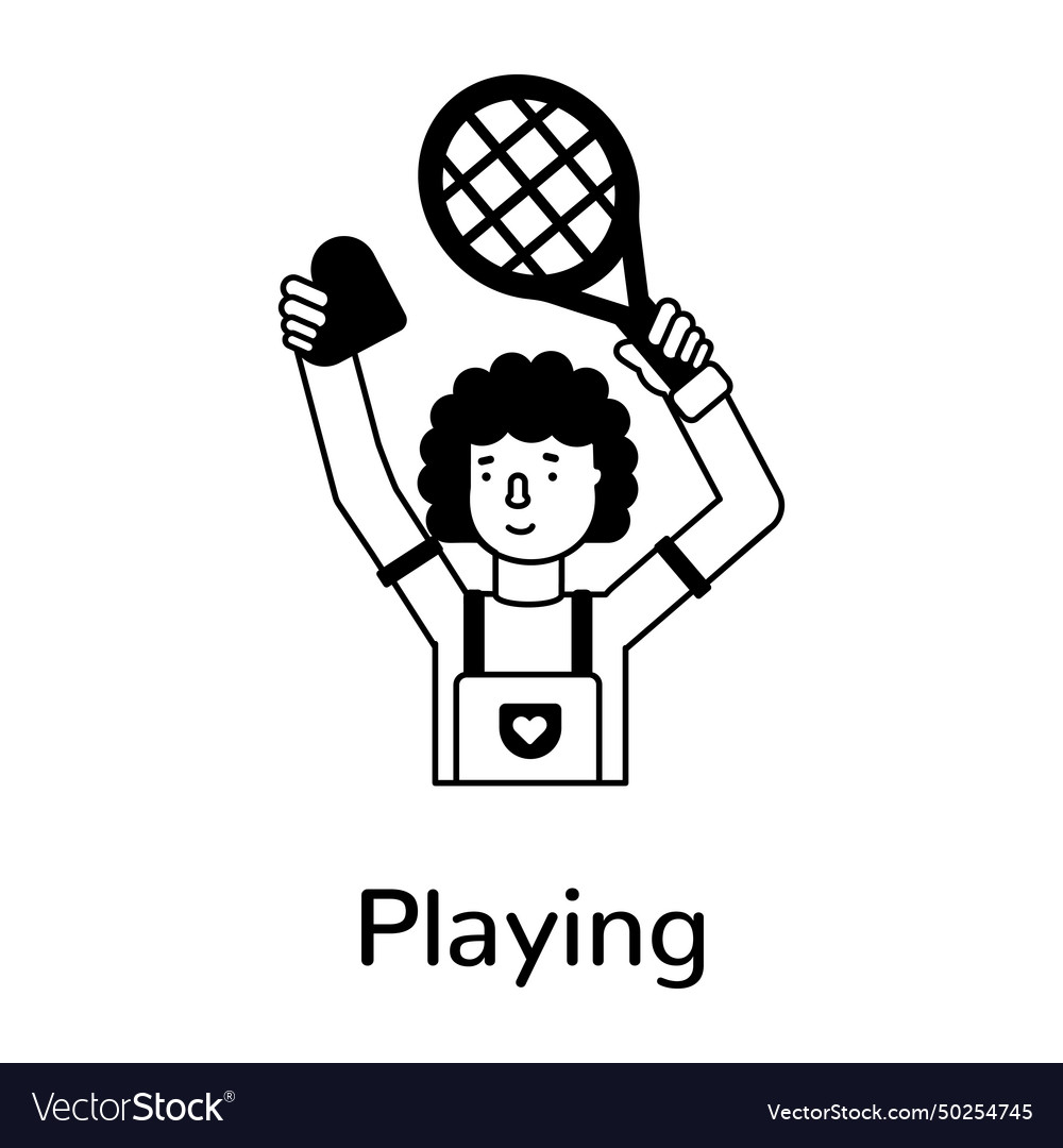 Playing Royalty Free Vector Image - VectorStock