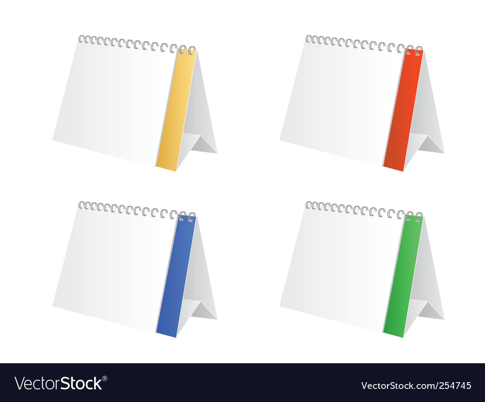 Table calendar Royalty Free Vector Image - VectorStock