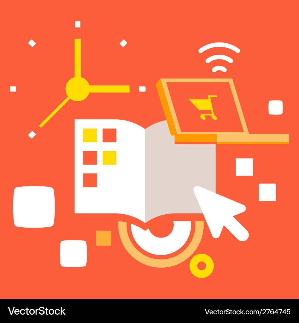 Time the daily business Royalty Free Vector Image