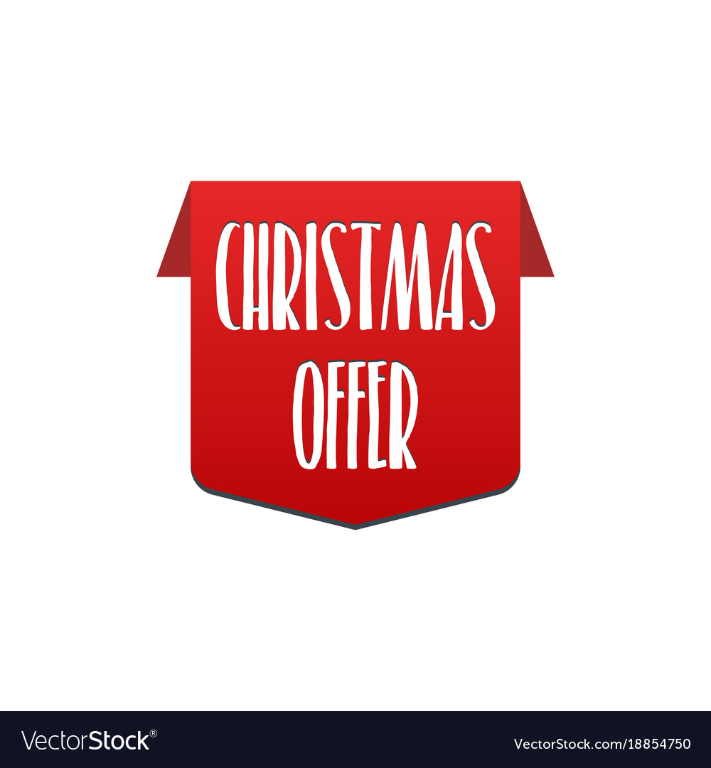 Christmas offer special offer best price label Vector Image Christmas offer special offer best price label Vector Image