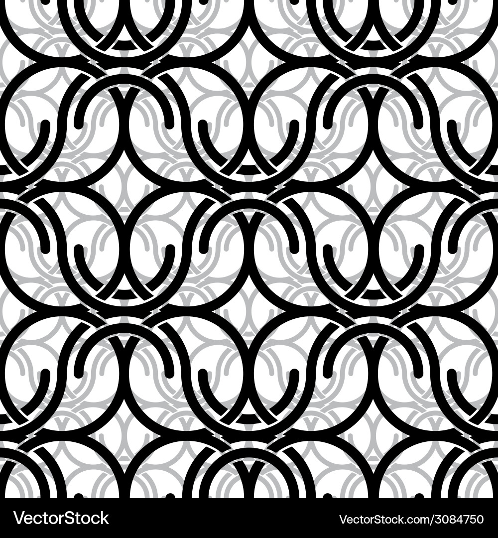 Monochrome vintage style mesh seamless pattern Vector Image